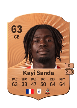 Joachim Kayi Sanda 63 FC 26 - Price, Stats | FUTEvolution