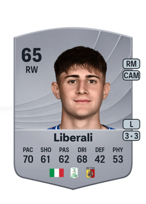 Mattia Liberali 65 FC 26 - Price, Stats | FUTEvolution